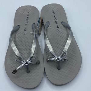 Vionic | Shoes | New Vionic Noosa Beach Flipflop In Grey | Poshmark